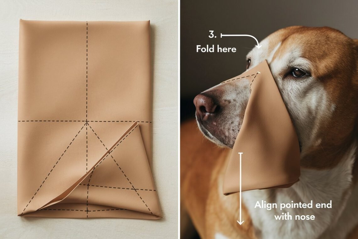 How to Make a DIY Dog Muzzle Out of Gauze or Fabric in 5 Easy Steps ...